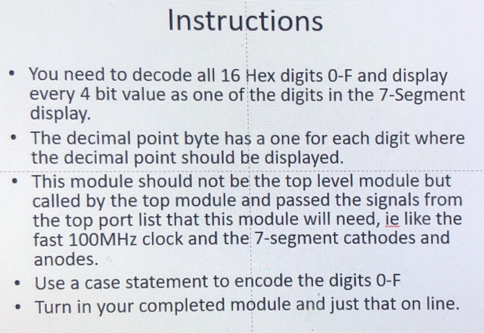 Solved Multiplexed 7-Segment Display . Use the following | Chegg.com