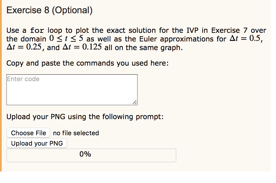 Solved Euler's Method Today you will use Euler's method to | Chegg.com