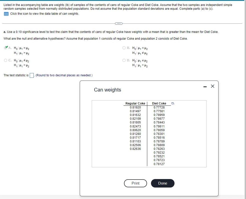 Solved Given in the table are the BMI statistics for random | Chegg.com