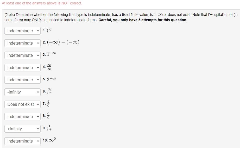 Solved At least one of the answers above is NOT correct. (2 | Chegg.com