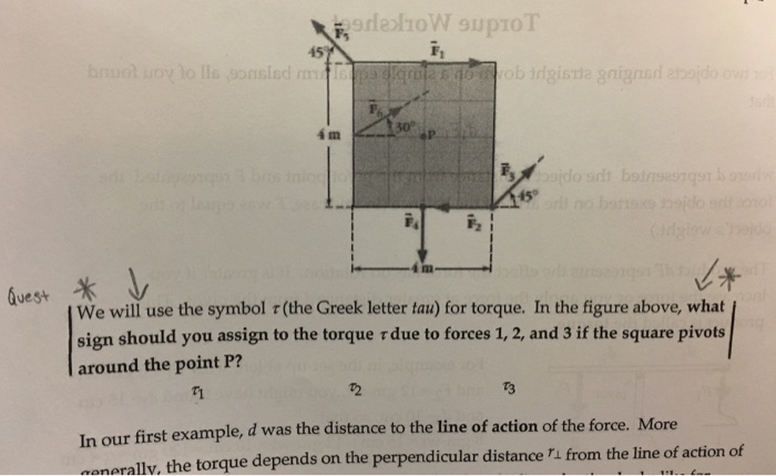 Solved 45 450 we will use the symbol τ (the Greek letter | Chegg.com