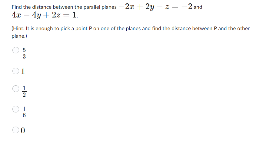 Solved Find the distance between the parallel planes | Chegg.com