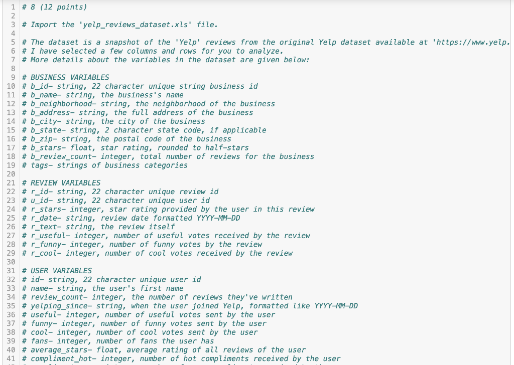 begin{array}{ll}1 & \# \text { Importing data } | Chegg.com