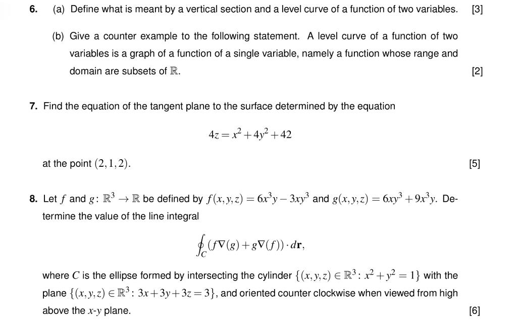 Solved 6. (a) Define what is meant by a vertical section and | Chegg.com