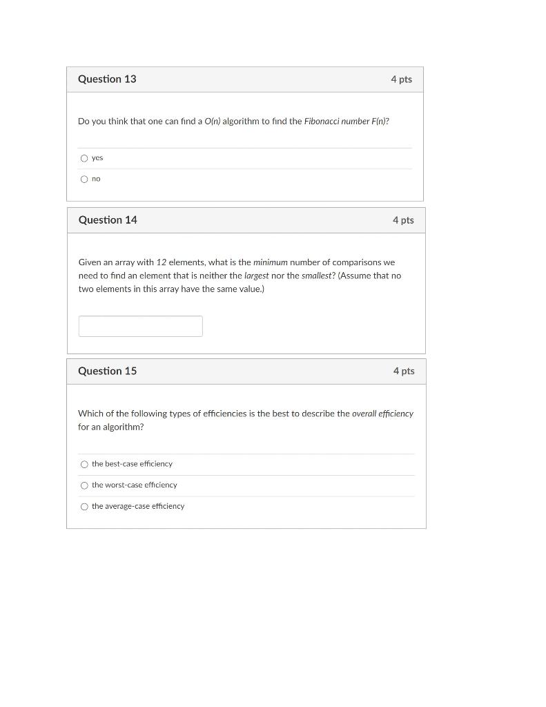 Solved Question 9 4 Pts Given An Array With 5 Elements What 