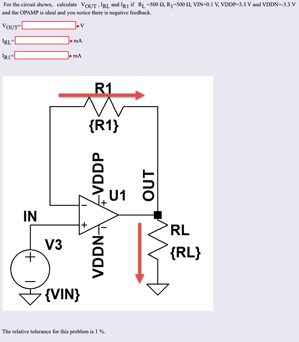 Solved For the circuit shown, calculate VOUT, IRI, and IR; | Chegg.com