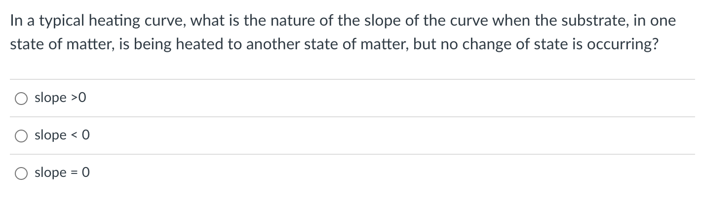 Solved In a typical heating/cooling curve, what is the slope | Chegg.com