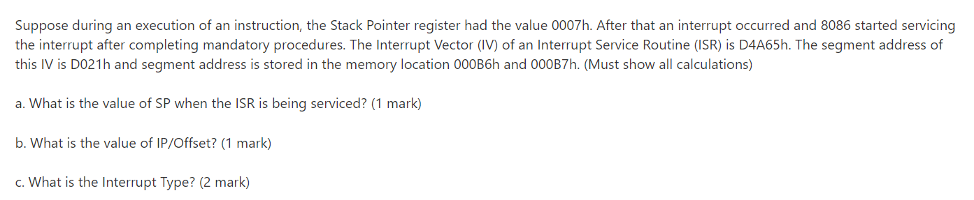 Solved Suppose during an execution of an instruction, the | Chegg.com