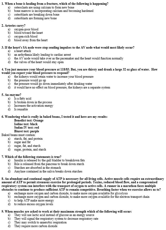 Solved 1. When a bone is healing from a fracture, which of | Chegg.com