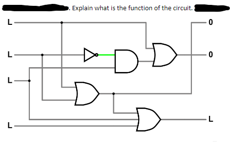 Explain what is the function of the circuit. | Chegg.com