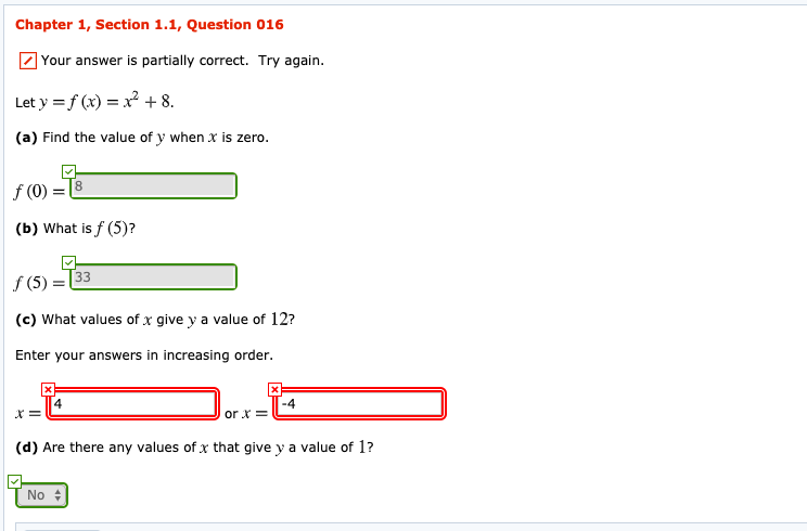 Solved Chapter 1, Section 1.1, Question 016 Your answer is | Chegg.com