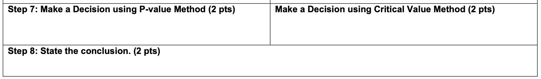 Solved 6. Use the P-value Method \& Critical Value Method | Chegg.com