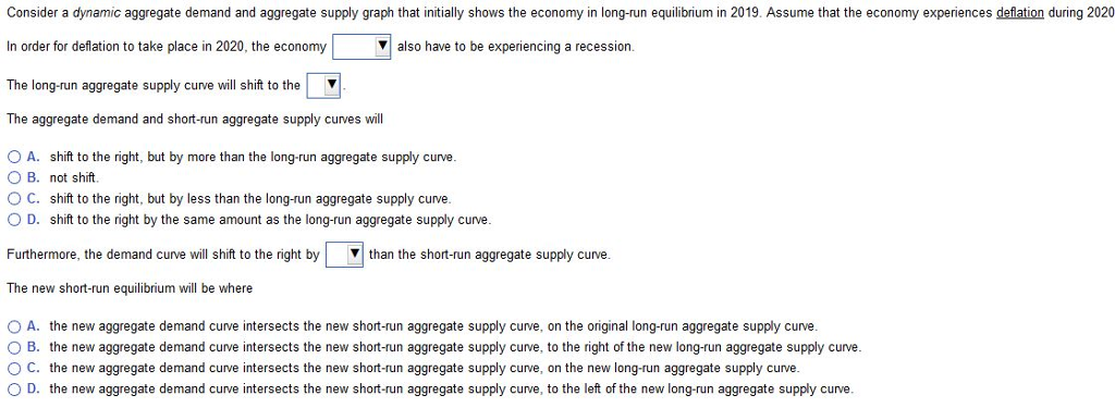 Solved Consider a dynamic aggregate demand and aggregate | Chegg.com