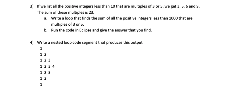 Solved 3) If we list all the positive integers less than 10 | Chegg.com