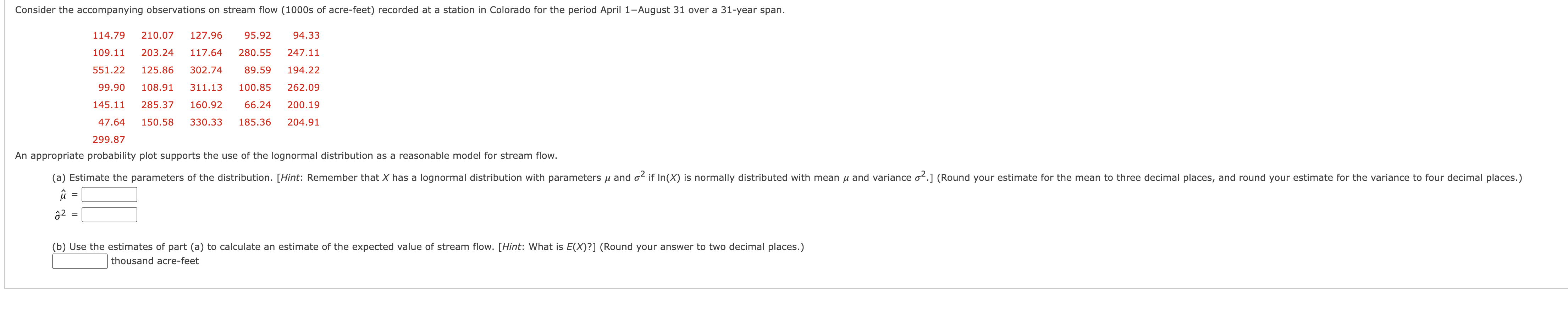 Solved An appropriate probability plot supports the use of | Chegg.com