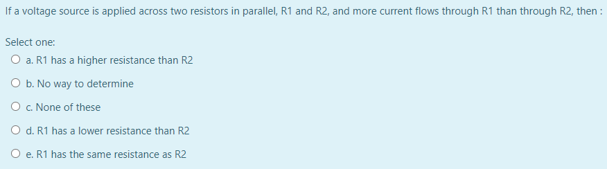 Solved If a voltage source is applied across two resistors | Chegg.com