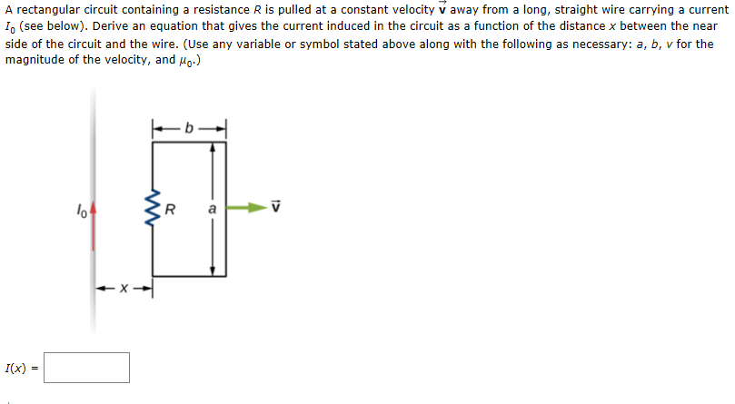 Solved A rectangular circuit containing a resistance R is | Chegg.com