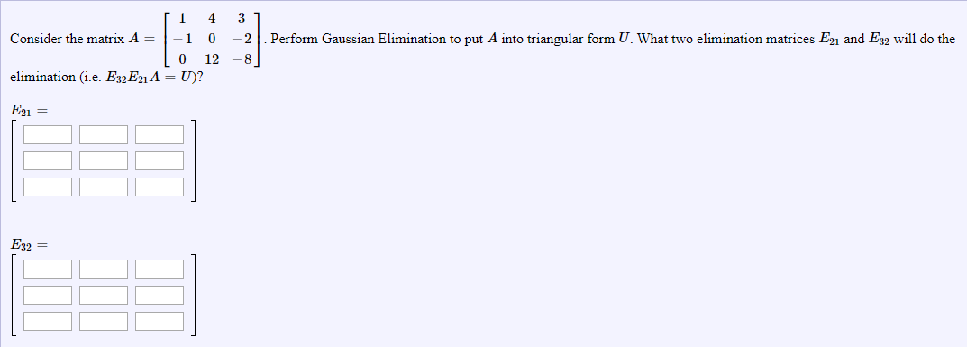 Solved si 4 31 Consider the matrix A= -1 0 -2 Perform | Chegg.com