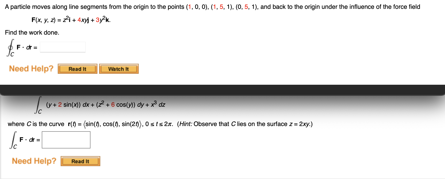 Solved A particle moves along line segments from the origin | Chegg.com