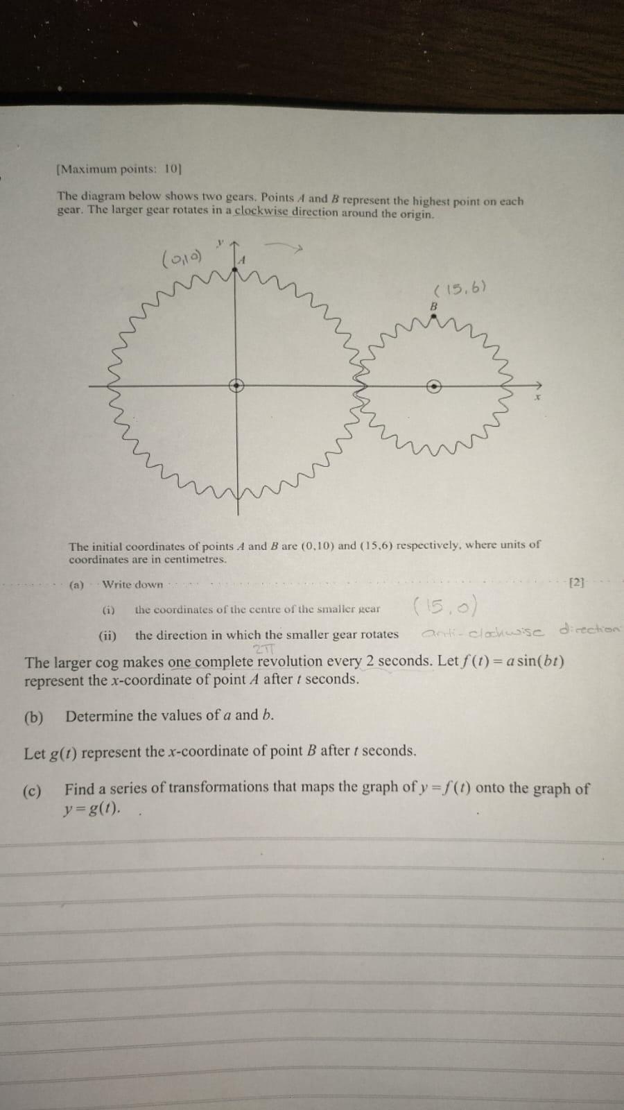 [Solved]: [Maximum points: 10 ] The diagram below shows tw