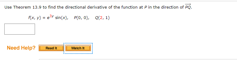 Solved Use Theorem 13.9 ﻿to find the directional derivative | Chegg.com