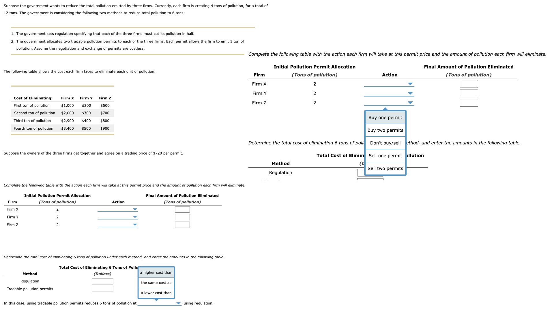 Solved The government sets regulation specifying that each | Chegg.com