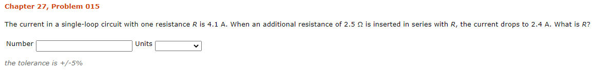 Solved Chapter 27, Problem 015 The current in a single-loop | Chegg.com