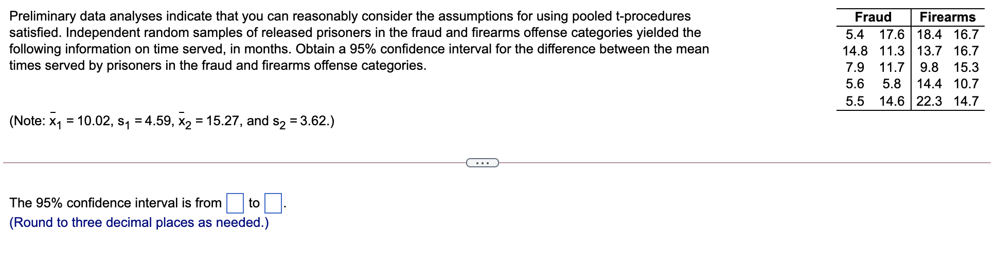 Solved Preliminary data analyses indicate that you can | Chegg.com