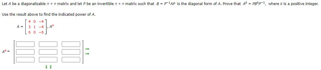 Solved Let A be a diagonalizable n x n matrix and let P be | Chegg.com
