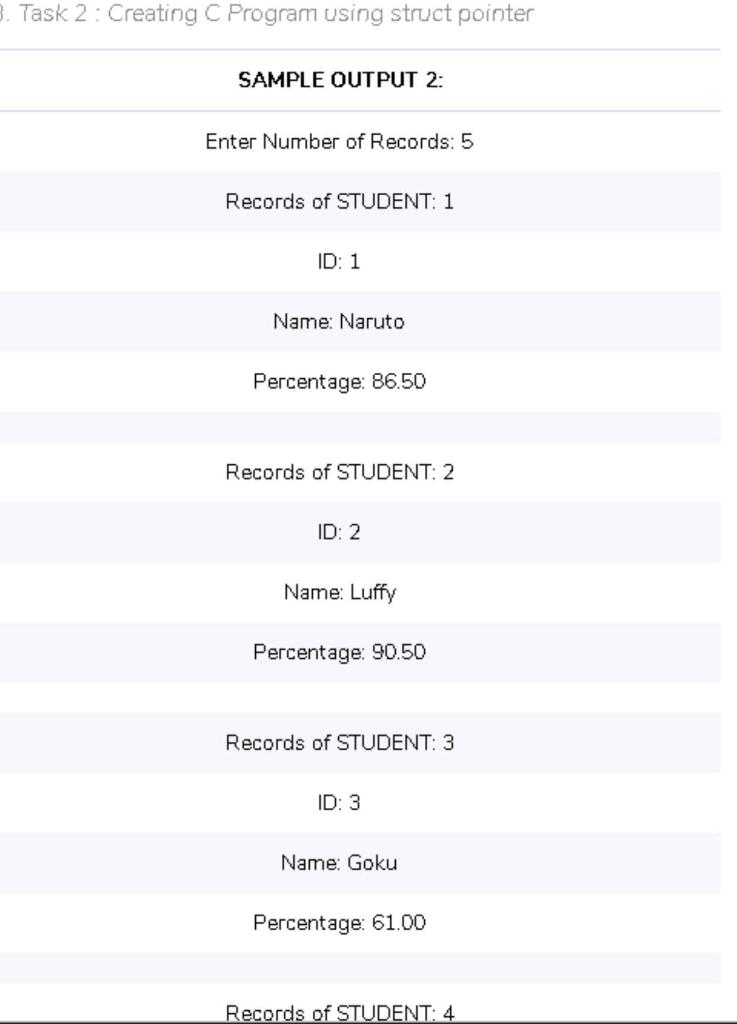 Solved I need the codes of the sample output 1 and 2 using | Chegg.com