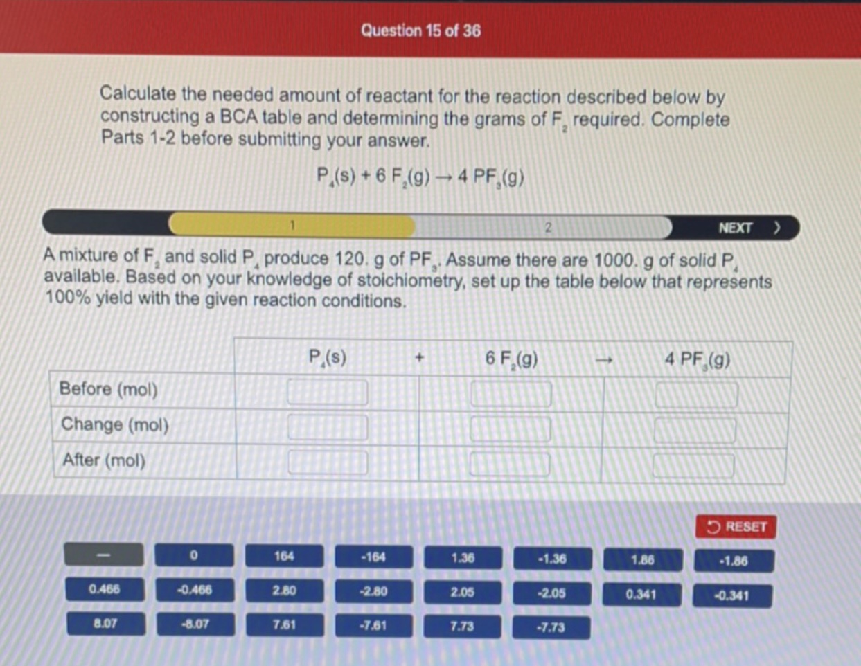 Solved Calculate the needed amount of reactant for the | Chegg.com