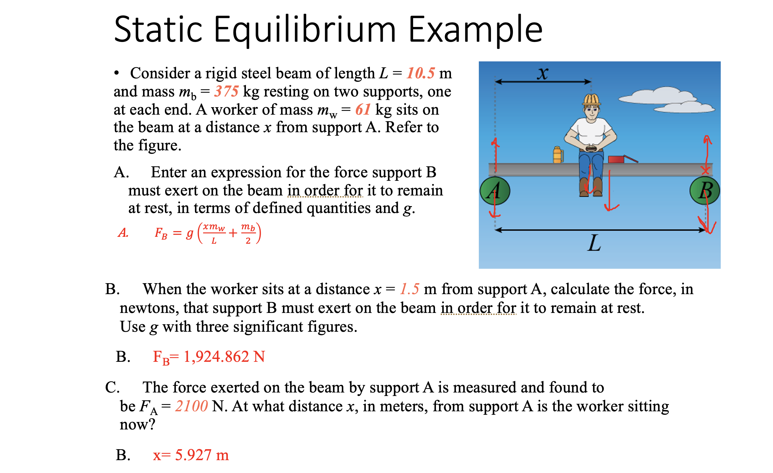 Solved Static Equilibrium Example - Consider a rigid steel | Chegg.com Solved Static Equilibrium Example - Consider a rigid steel | Chegg.com