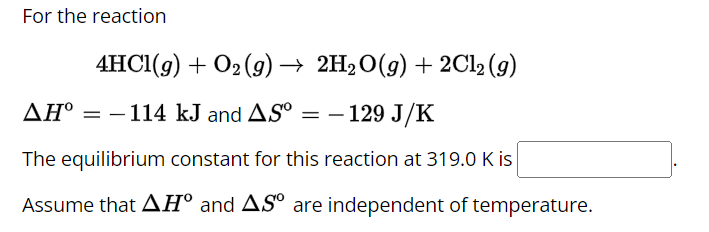 Solved For the reaction | Chegg.com