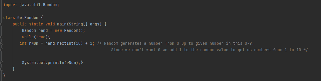Solved import java.util.Random; class GetRandom { public | Chegg.com