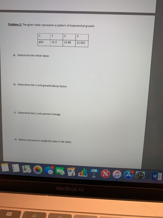 Solved Problem The given table represents a pattern of | Chegg.com