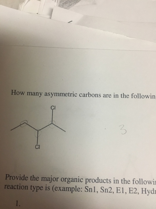 Solved How many asymmetric carbons are in the following. | Chegg.com