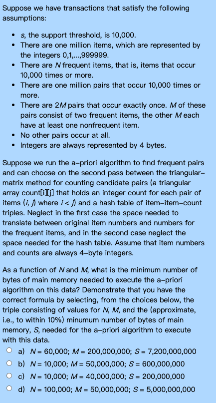 Solved 1. Suppose we perform the 3-pass multistage algorithm | Chegg.com