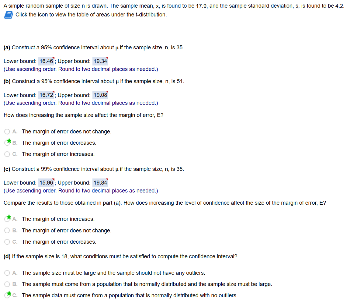 Solved The right answers are displayed can you show me the | Chegg.com