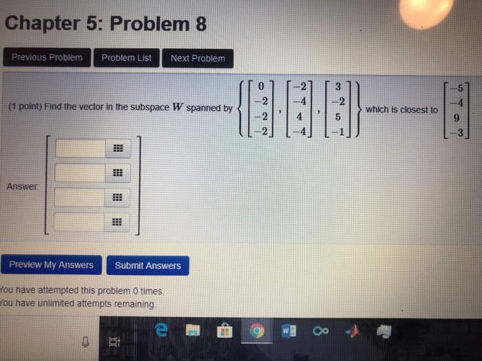Solved Chapter 5 Problem 8 Previous Problemproblem List