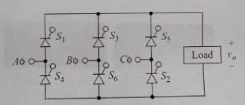 Solved Consider the following three-phase controlled | Chegg.com