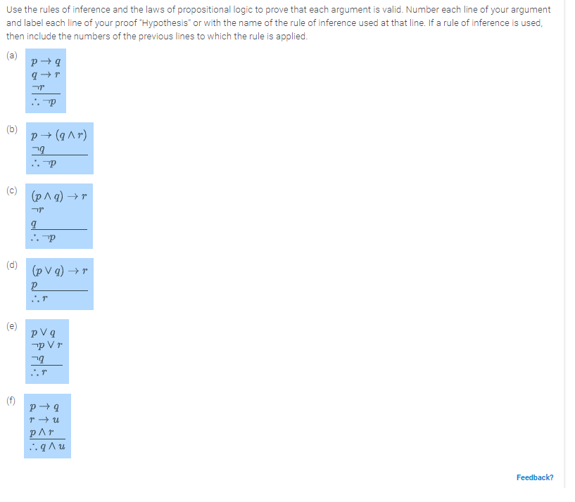 Solved Use the rules of inference and the laws of | Chegg.com