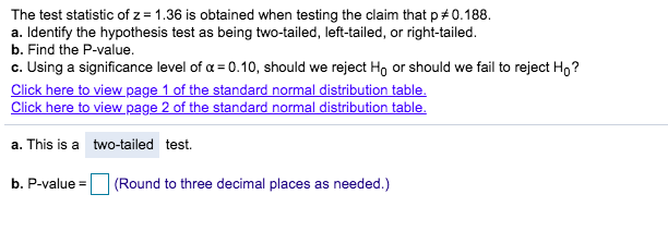 Solved Standard Normal Distribution Table (Page 1) NEGATIVE | Chegg.com
