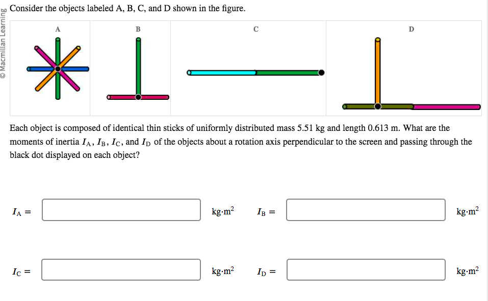 Solved Consider the objects labeled A, B, C, and D shown in | Chegg.com