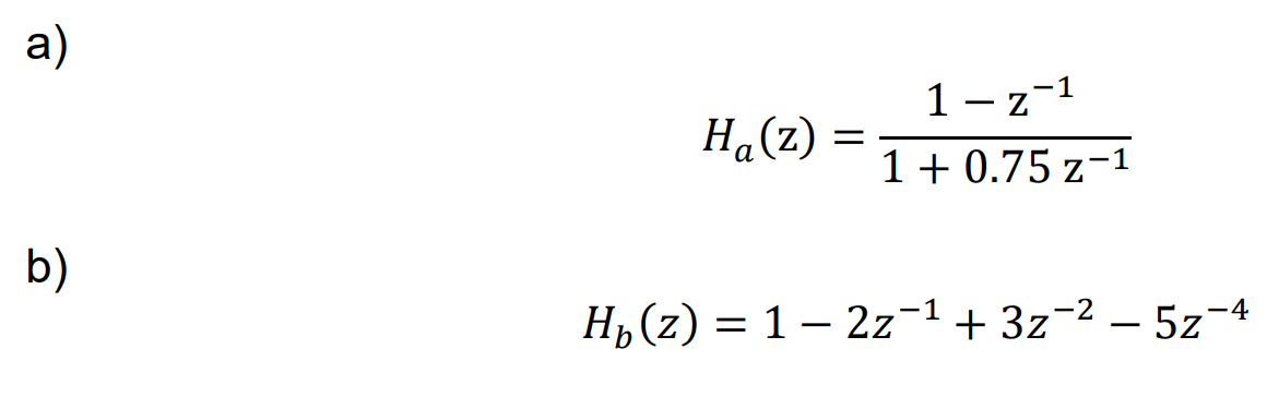 Solved First order inverse z-transforms. Find the inverse | Chegg.com