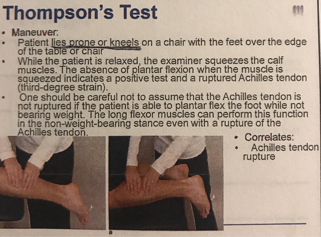 Thompsons Test