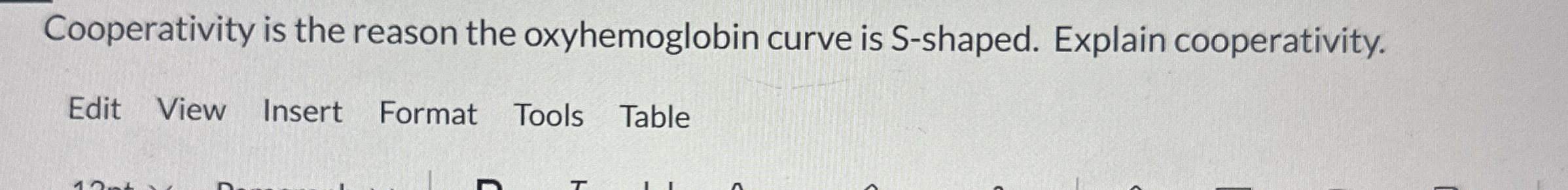 Solved Cooperativity is the reason the oxyhemoglobin curve | Chegg.com