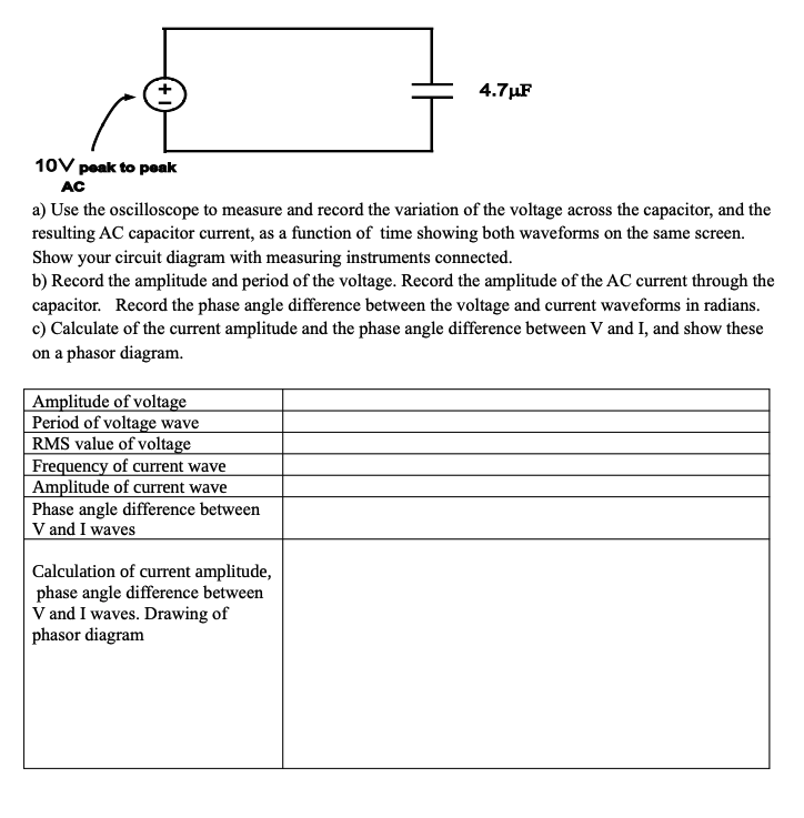 Solved Instead of measuring, find the theoretical value of | Chegg.com