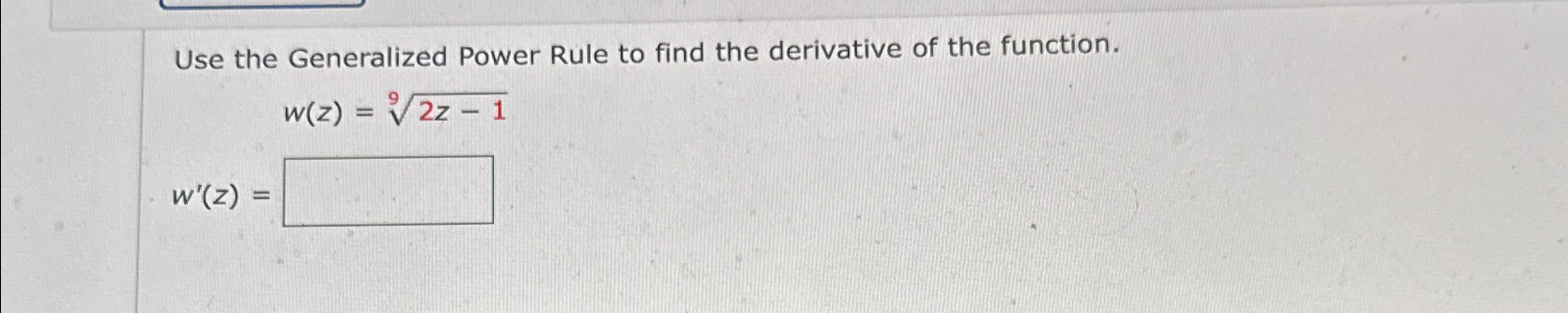 Solved Use the Generalized Power Rule to find the derivative | Chegg.com