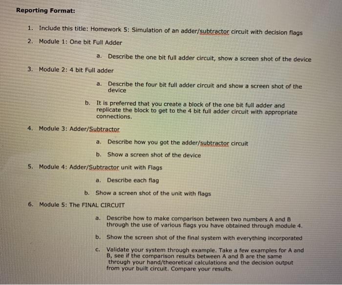 Simulate the adder/subtractor circuit in B2-spice or | Chegg.com