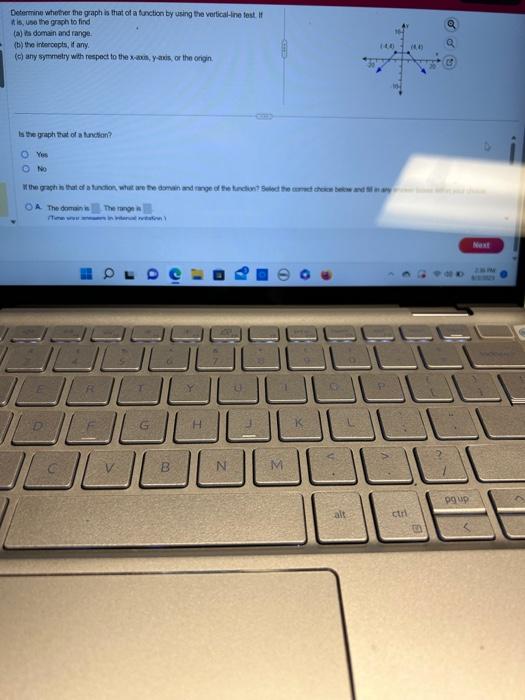 Solved What are the intercepts? Select the correct choice | Chegg.com